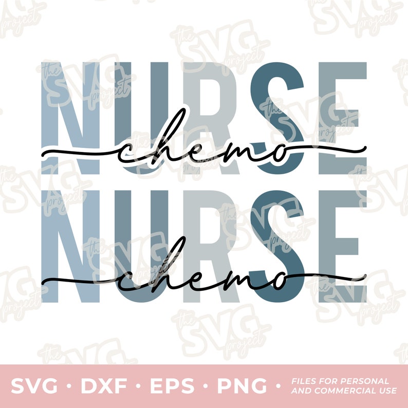 Chemo Nurse SVG Sublimation, DTG Printing Clipart File Cancer ...