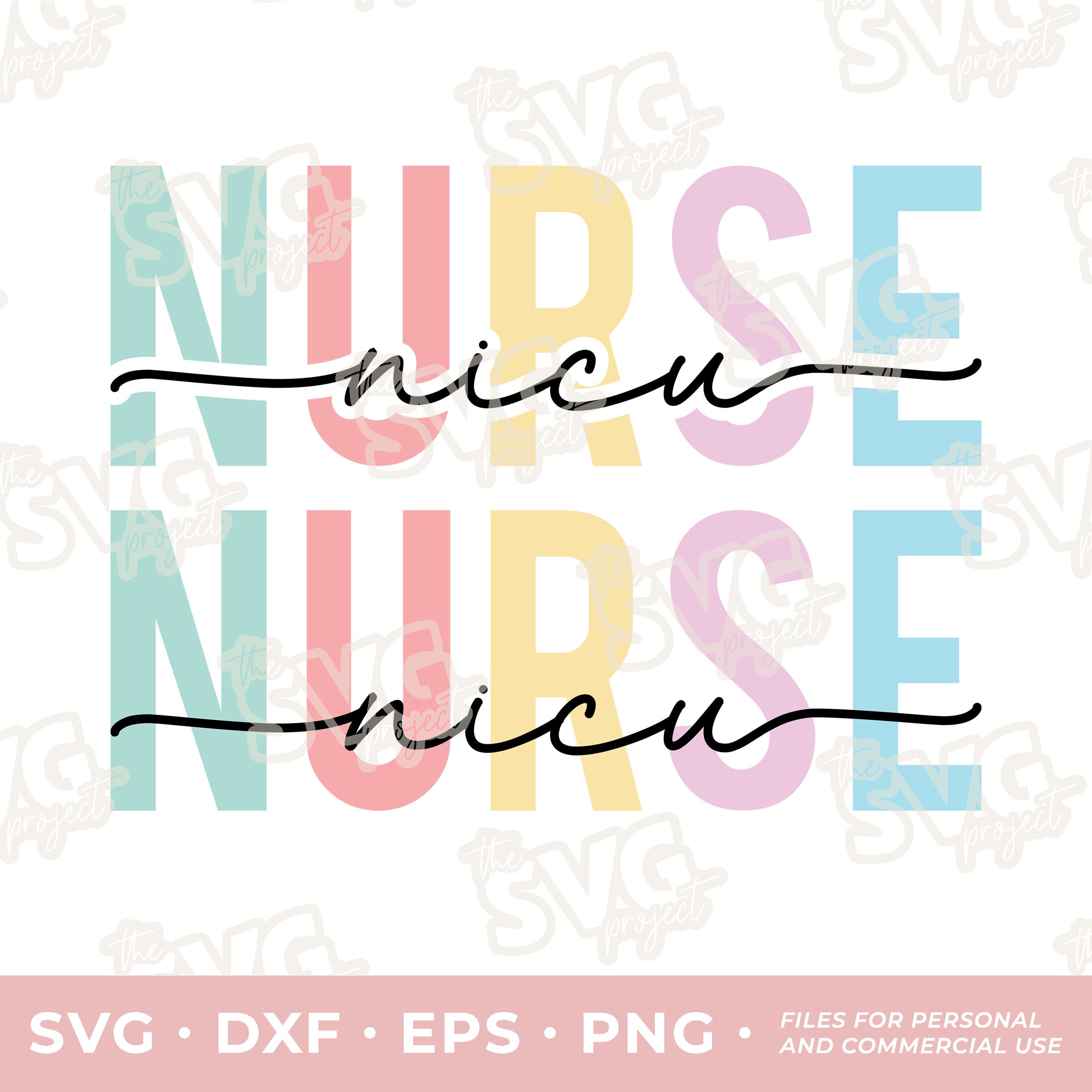 NICU Neonatal Nurse SVG Sublimation, DTG Printing Clipart File Preemie ...
