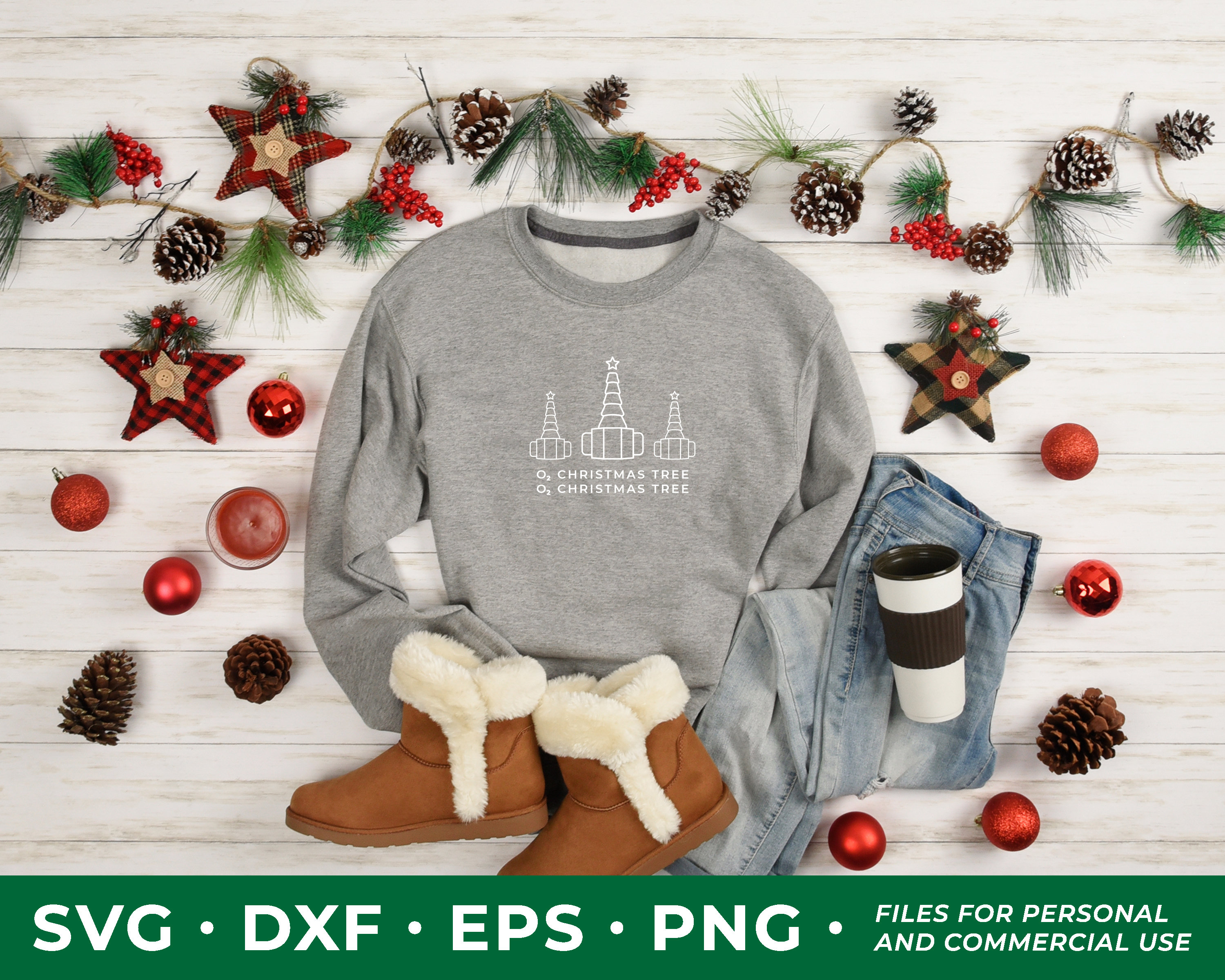 O2 Christmas Tree SVG Vinyl Cutting File Oxygen Flow Meter Icon ...