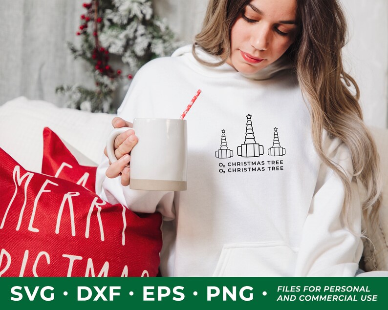 O2 Christmas Tree SVG Vinyl Cutting File Oxygen Flow Meter Icon ...