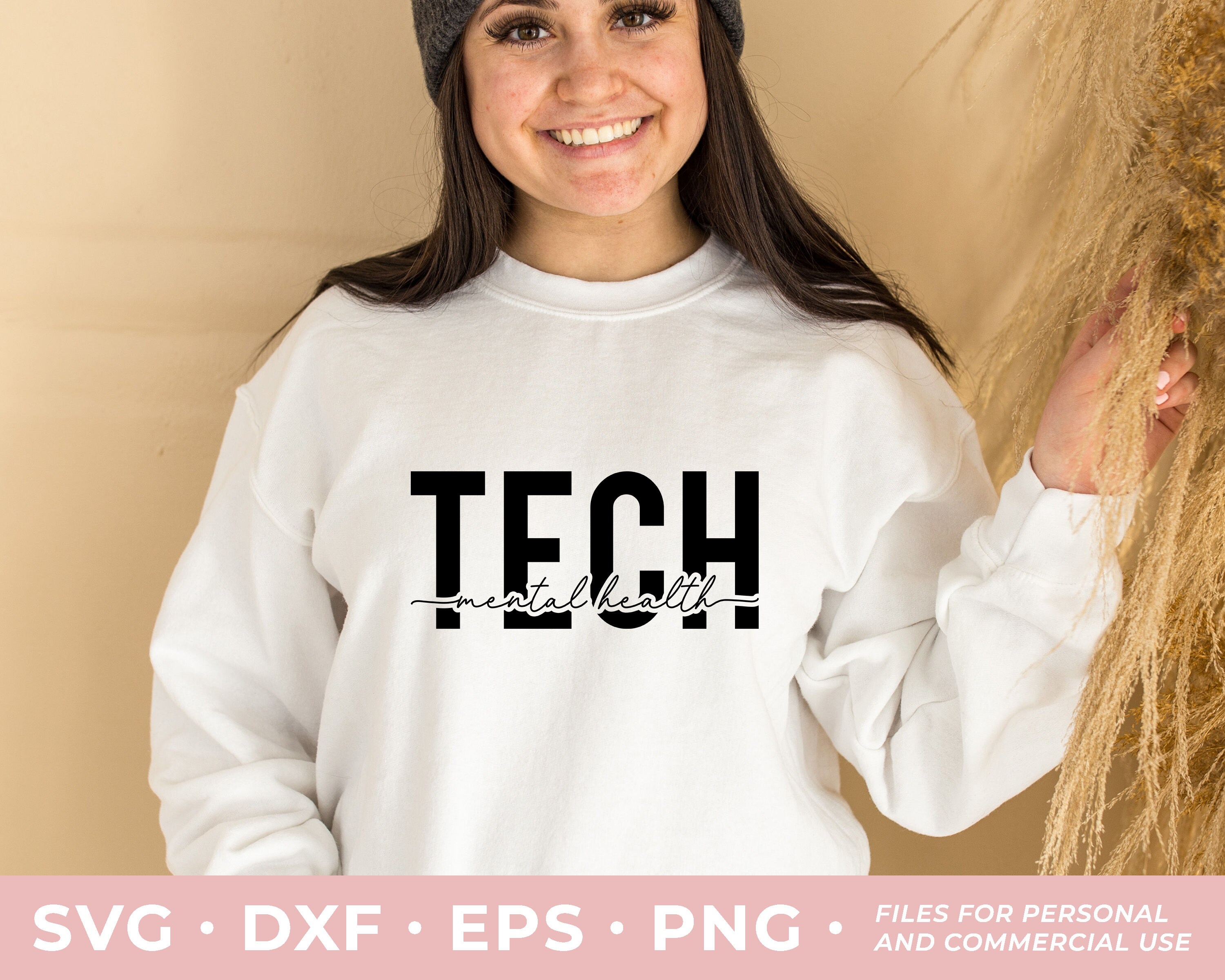 Mental Health Tech SVG | Vinyl Cutting File – Personal + Commercial ...
