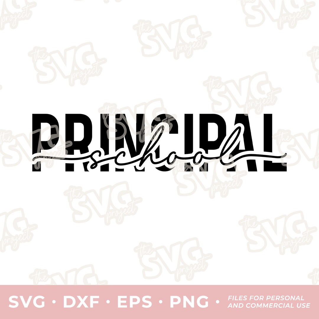 School Principal SVG | Personal + Commercial | Principal Graphic Files ...