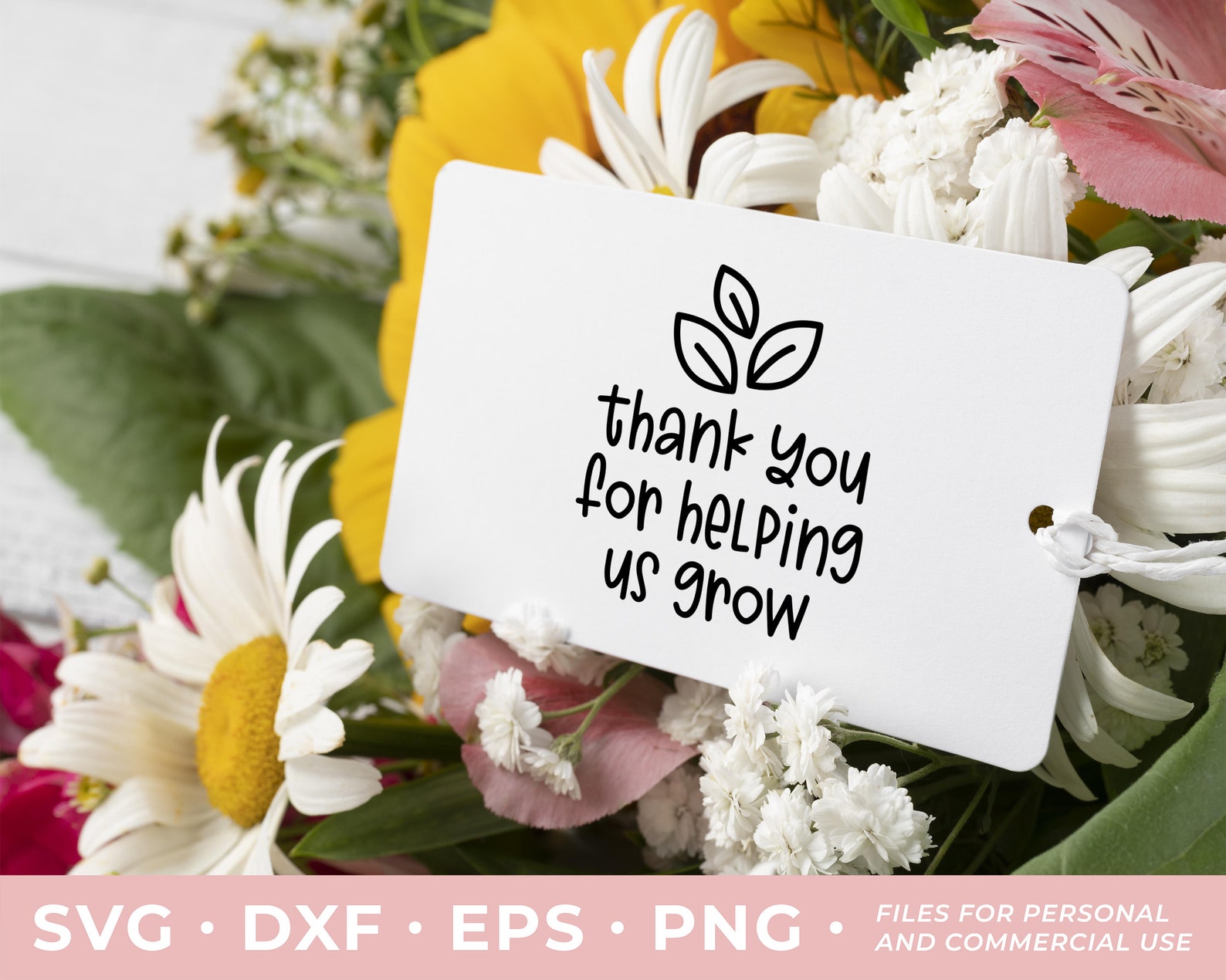Thank You for Helping Us Grow Bundle SVG Vinyl Cutting Files for ...