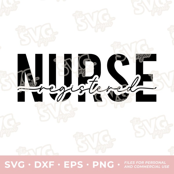 Registered Nurse Svg - Etsy