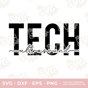 Ultrasound Tech SVG | Vinyl Cutting File – Personal + Commercial ...