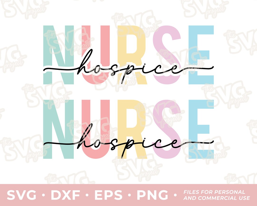 Hospice Nurse SVG Sublimation DTG Printing Clipart File - Etsy