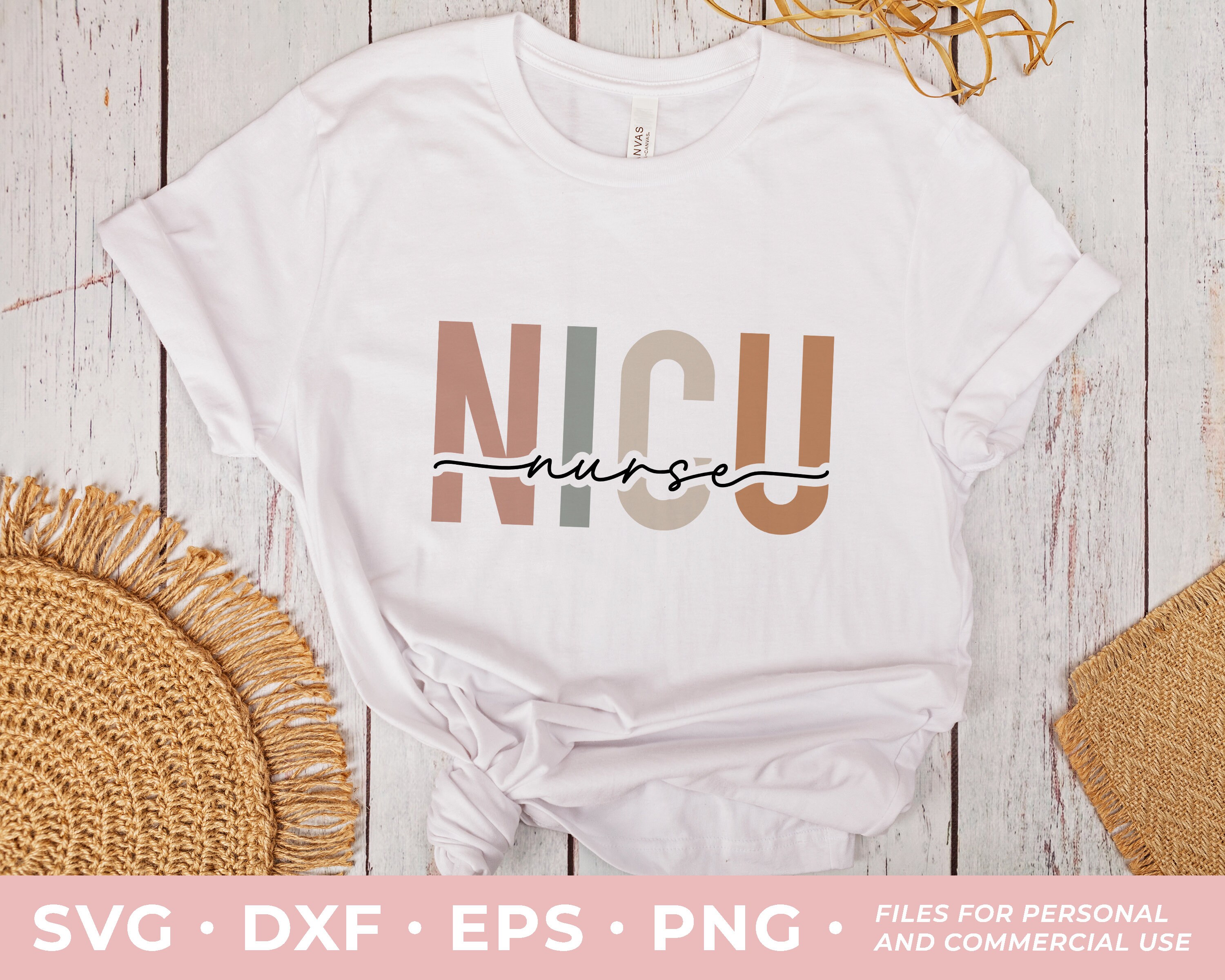 NICU Neonatal Nurse SVG Sublimation, DTG Printing Clipart File Preemie ...