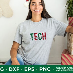 Psych Tech SVG Sublimation, DTG Printing Clipart File Festive ...