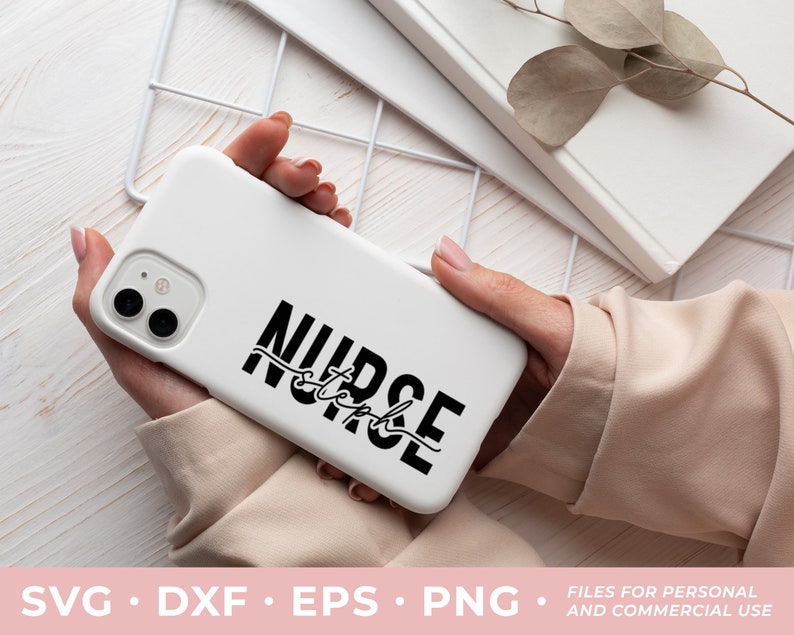 Custom Nursing SVG Personalized Vinyl Cutting Graphics Bespoke Nurse ...