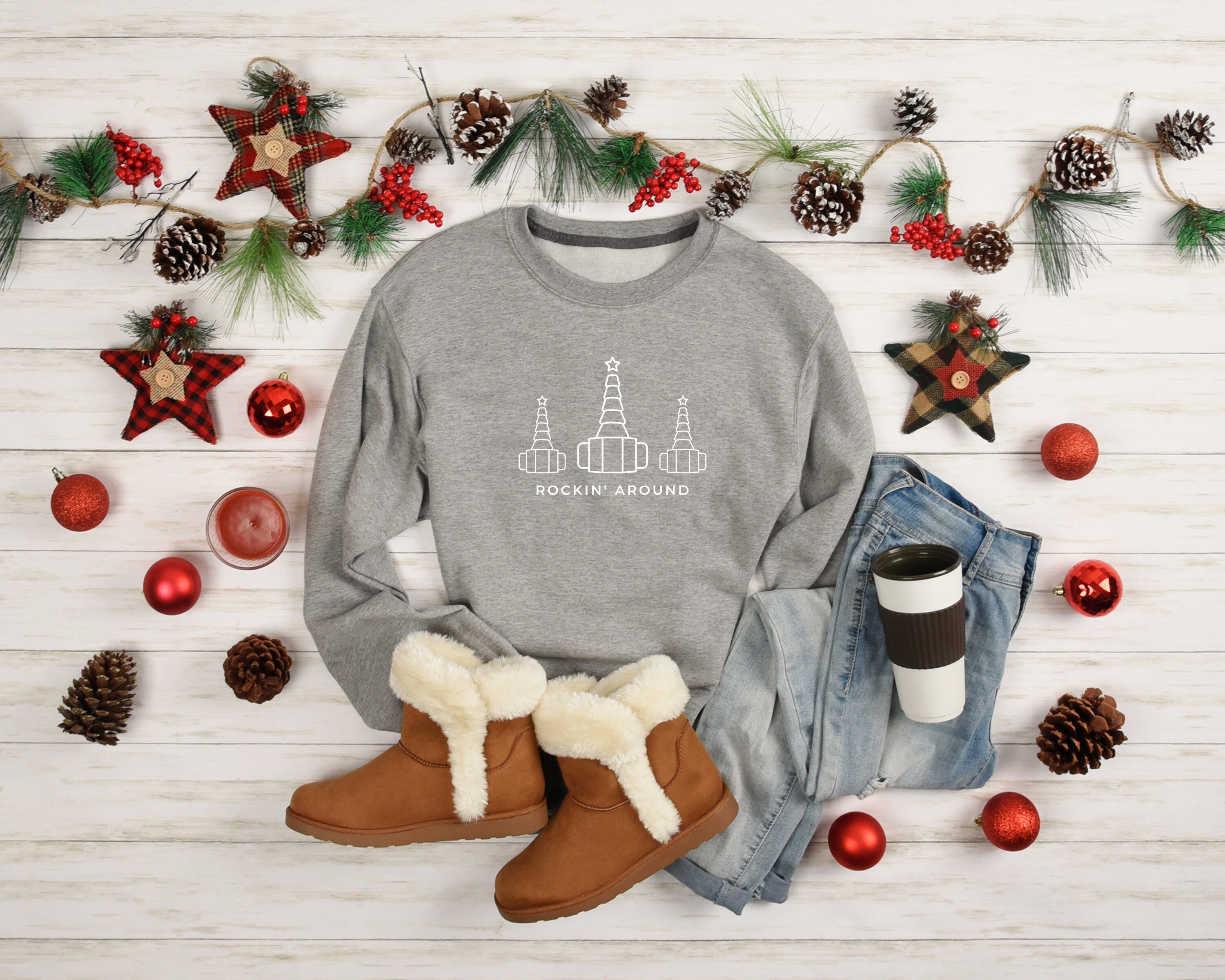 Rockin' Around the O2 Christmas Tree SVG Vinyl Cutting - Etsy