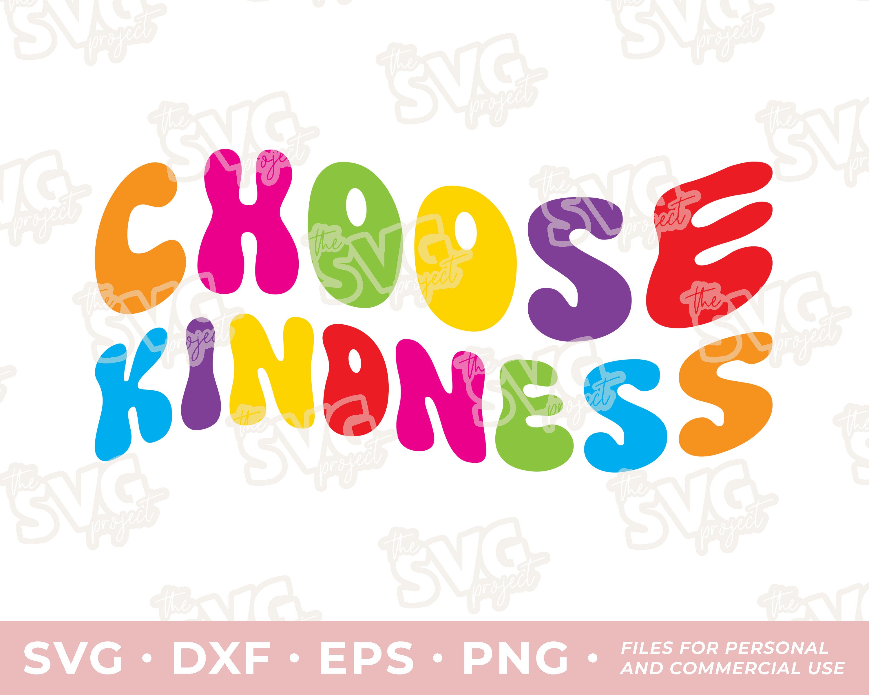 Choose Kindness SVG Sublimation DTG Printing Clipart File - Etsy