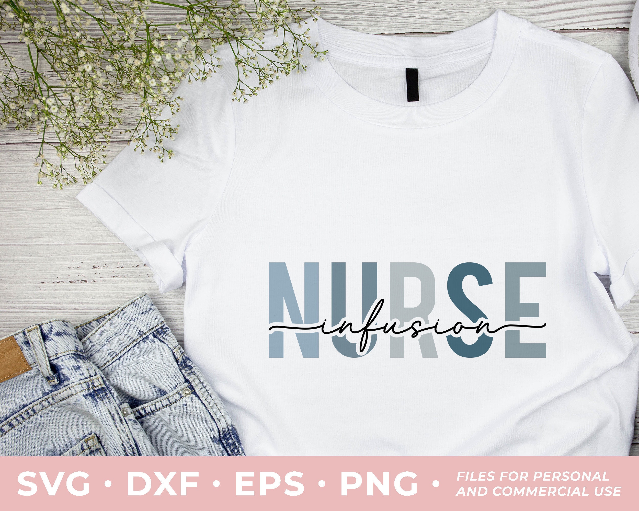 Infusion Nurse SVG Sublimation DTG Printing Clipart File - Etsy