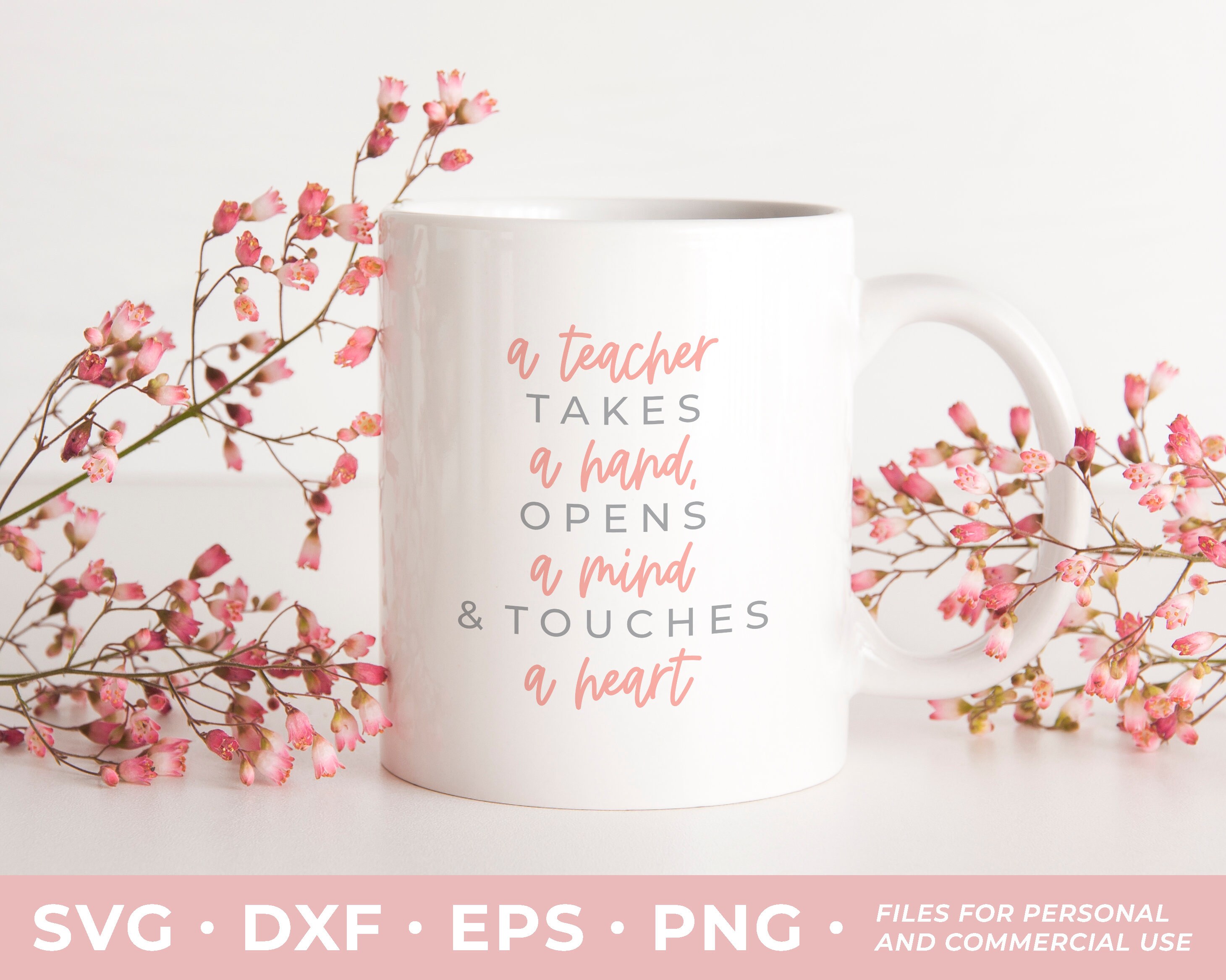 A Teacher Takes a Hand Opens a Mind & Touches a Heart - Etsy