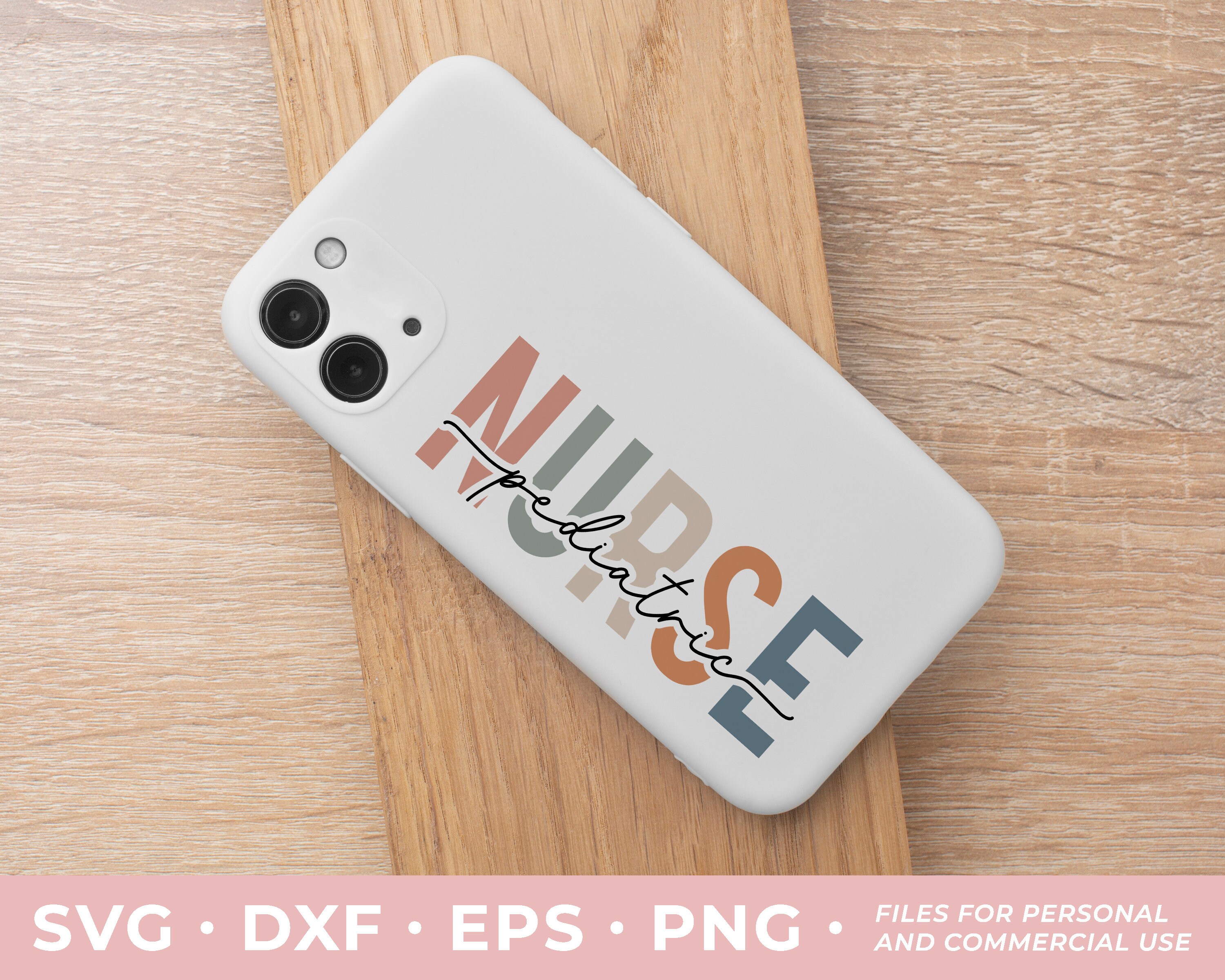 Pediatric Nurse SVG Sublimation, DTG Printing Clipart File Children's ...