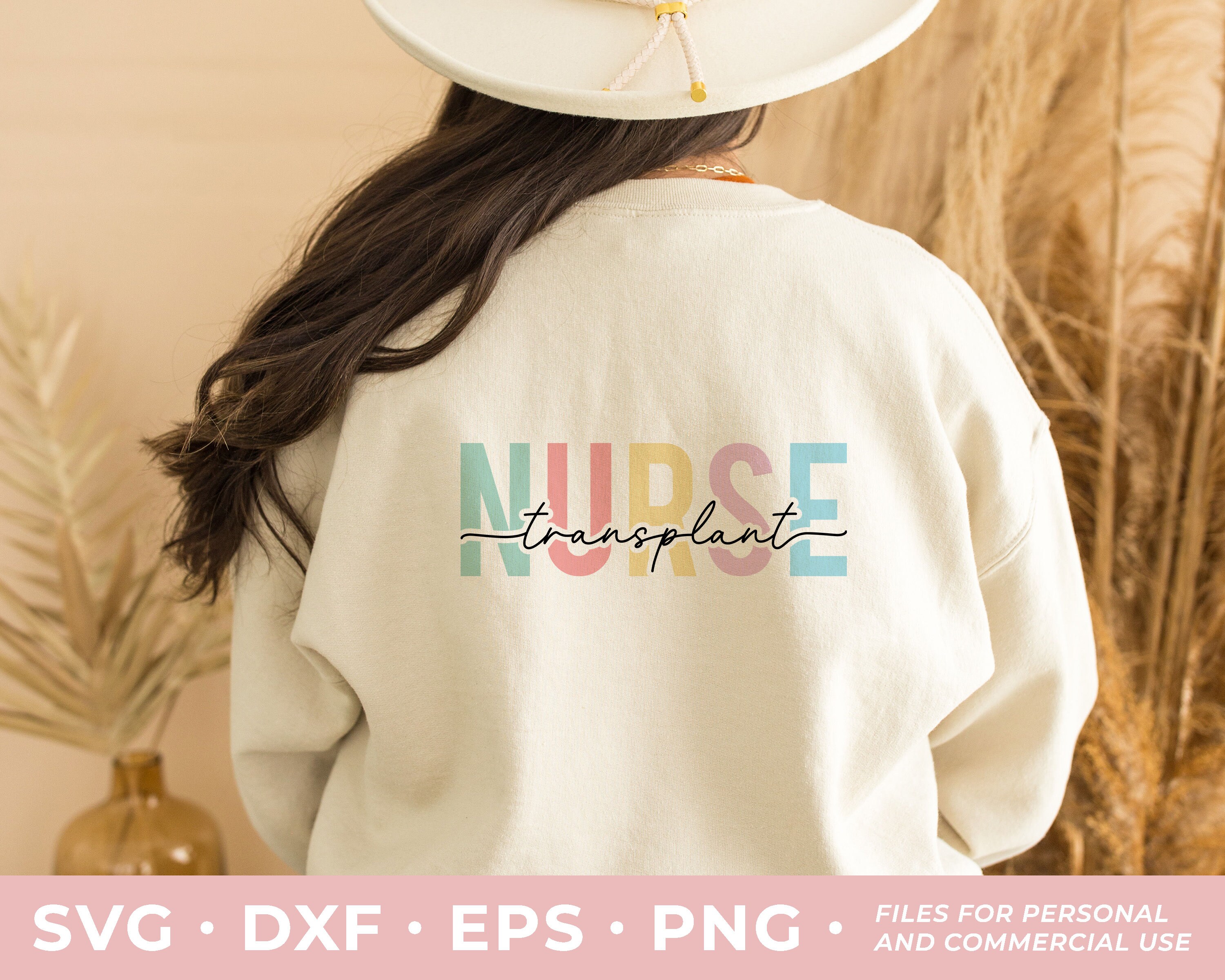 Transplant Nurse SVG Sublimation, DTG Printing Clipart File Organ ...