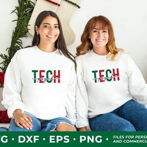 Psych Tech SVG Sublimation, DTG Printing Clipart File Festive ...