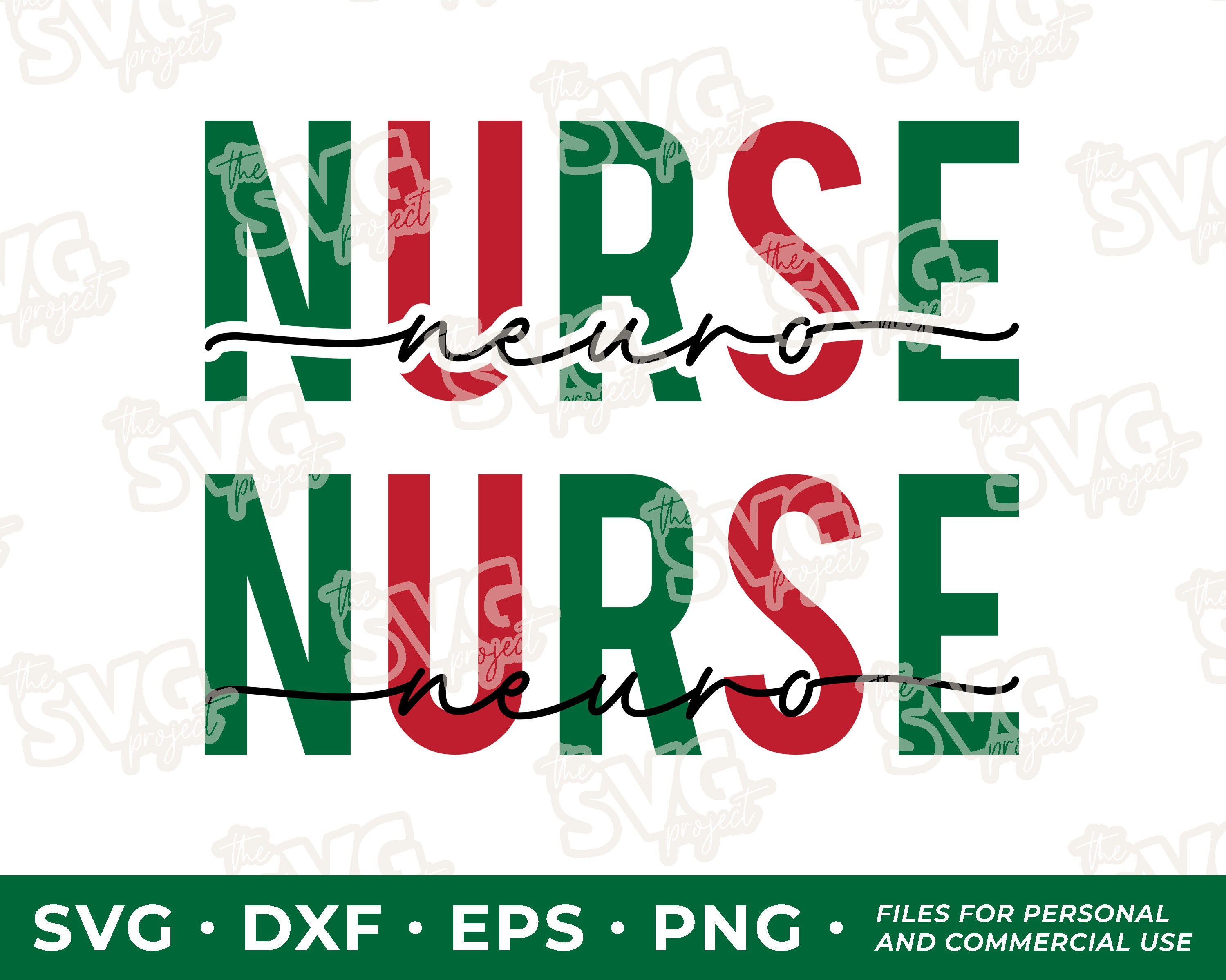 Neuro Nurse SVG Sublimation DTG Printing Clipart File - Etsy