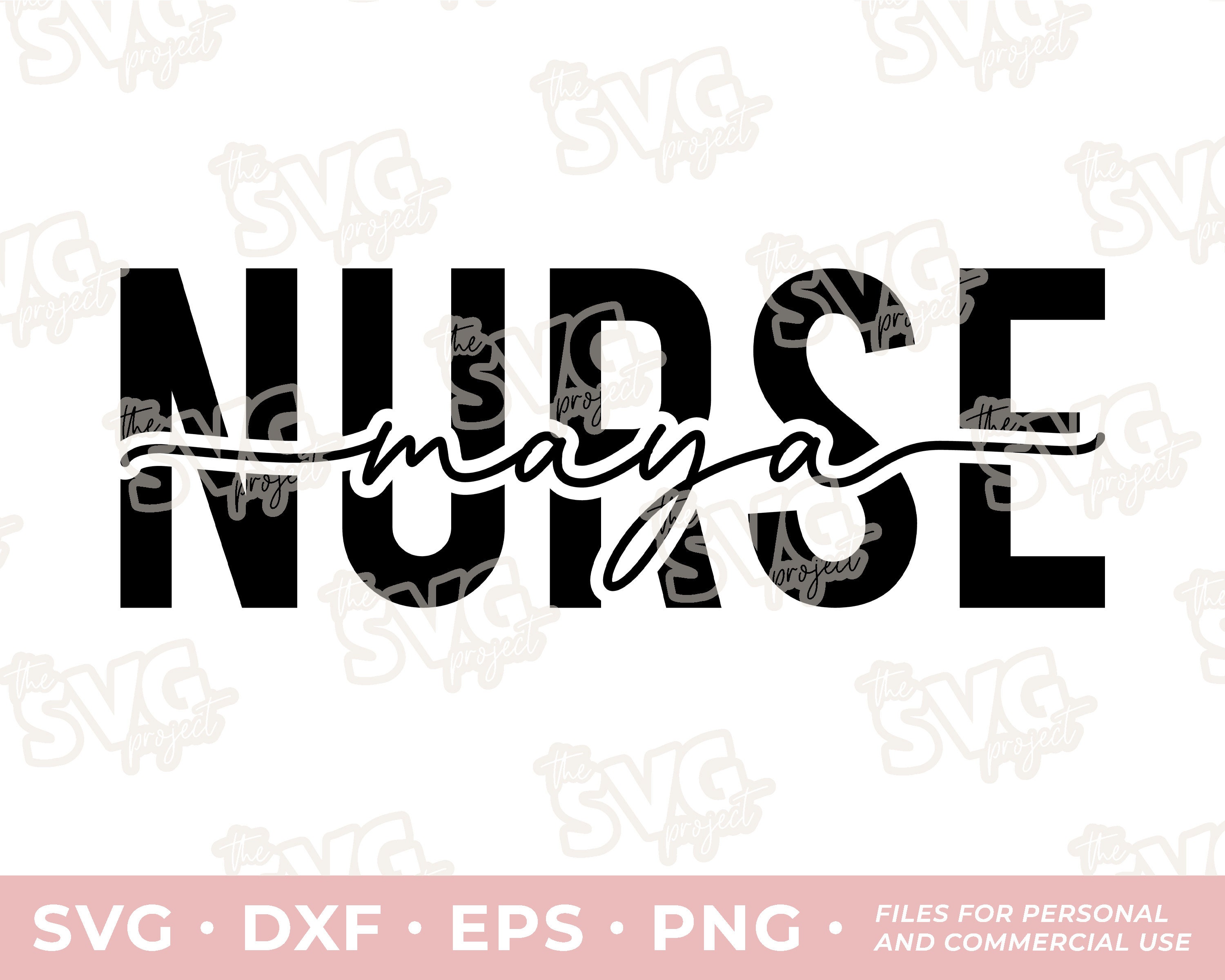 Custom Nursing SVG Personalized Vinyl Cutting Graphics - Etsy