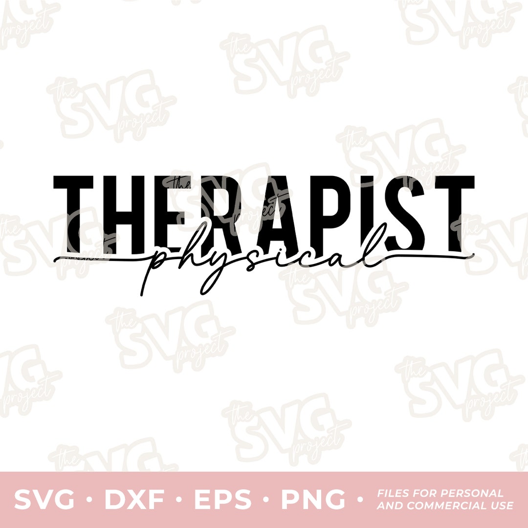 Physical Therapist SVG | SVG Vinyl Cutting File | Exercise Therapist ...