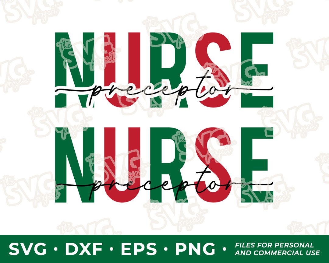 Nurse Preceptor SVG Sublimation DTG Printing Clipart File - Etsy