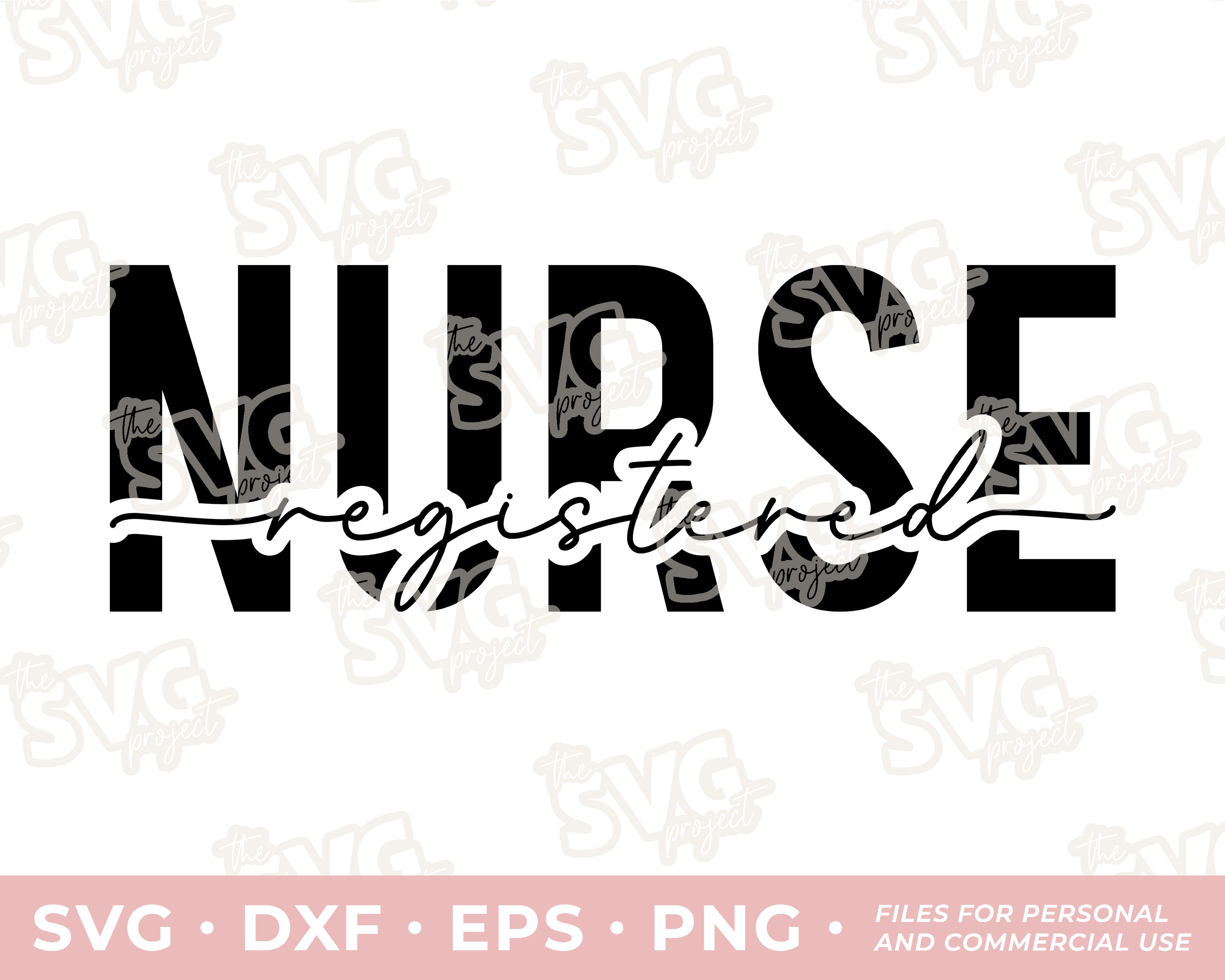 Registered Nurse SVG Vinyl Cutting File Personal - Etsy