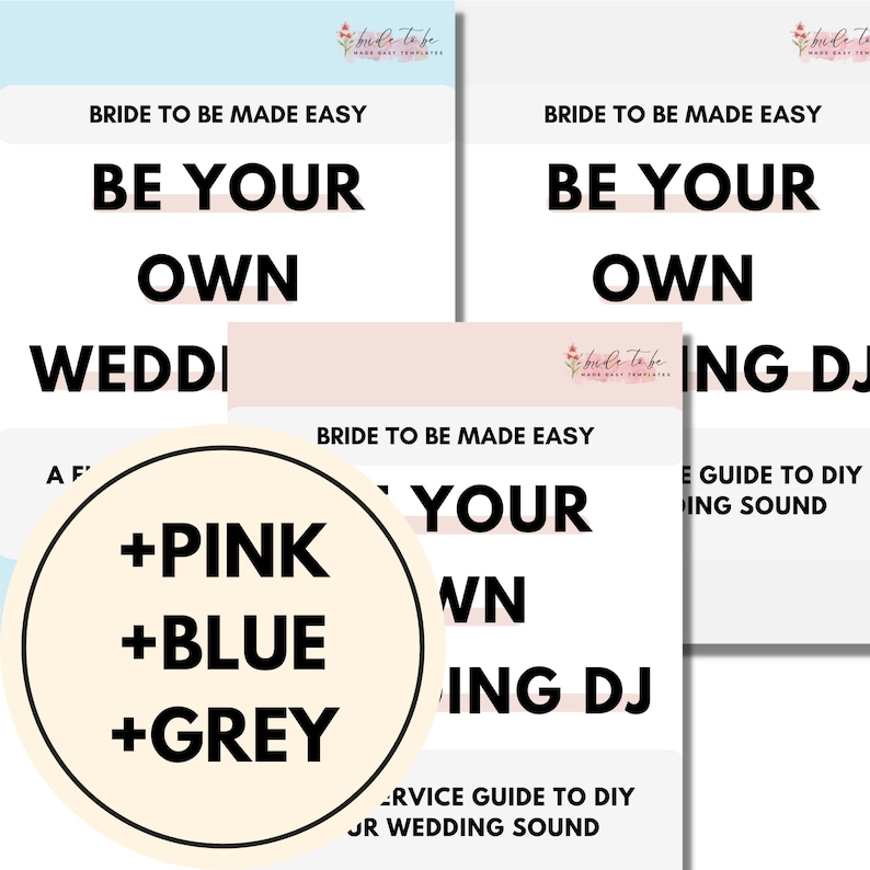 Blue DIY Wedding DJ Template, Wedding Music Planning Guide, Be Your Own ...