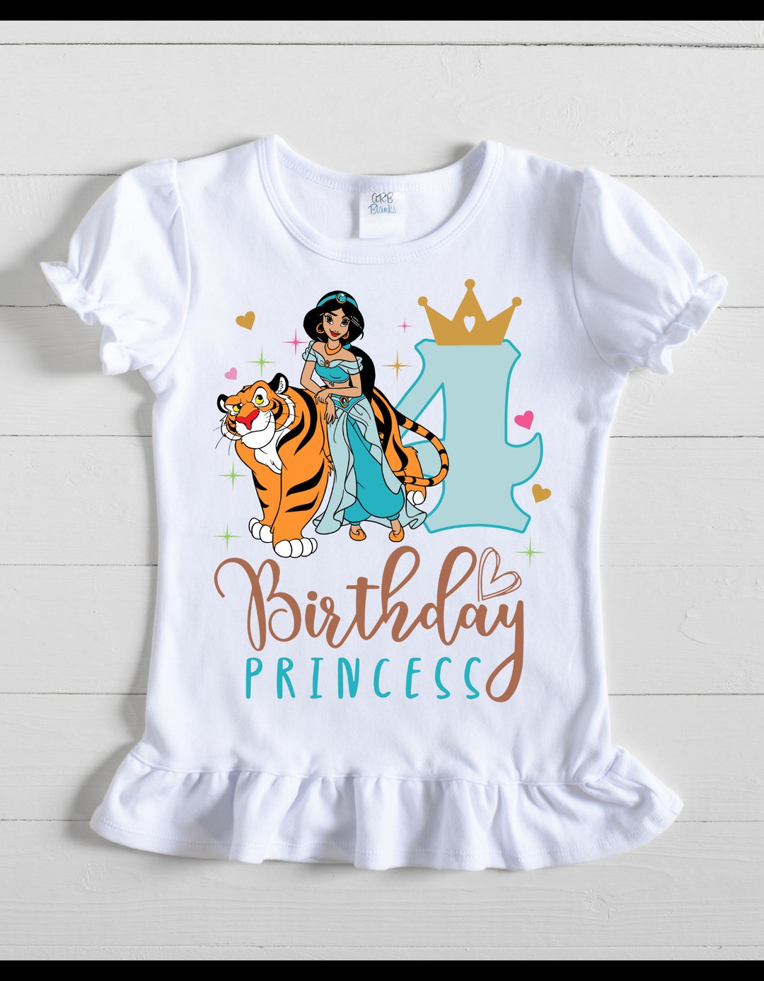 Princess Jasmine Birthday Shirt / Personalized Birthday Shirt / Disney Princess Birthday Shirt ...