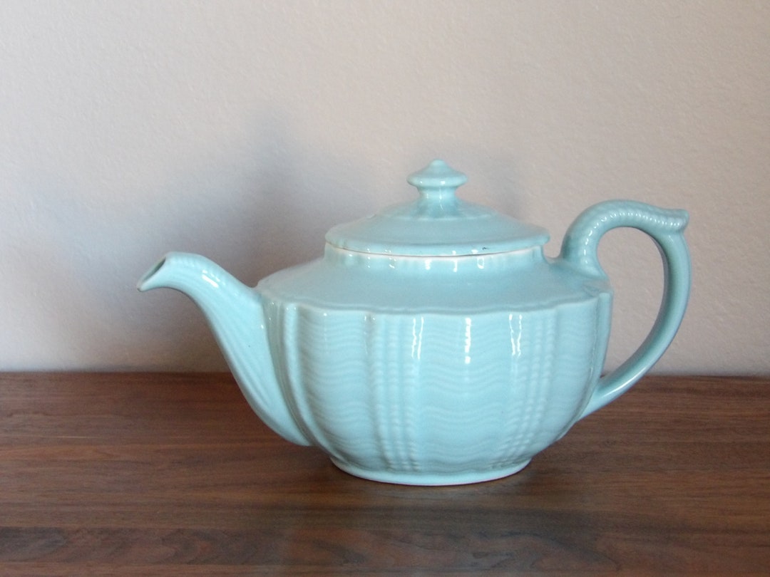 1940s Hall Birch Light Blue Teapot Darby Pattern - Etsy
