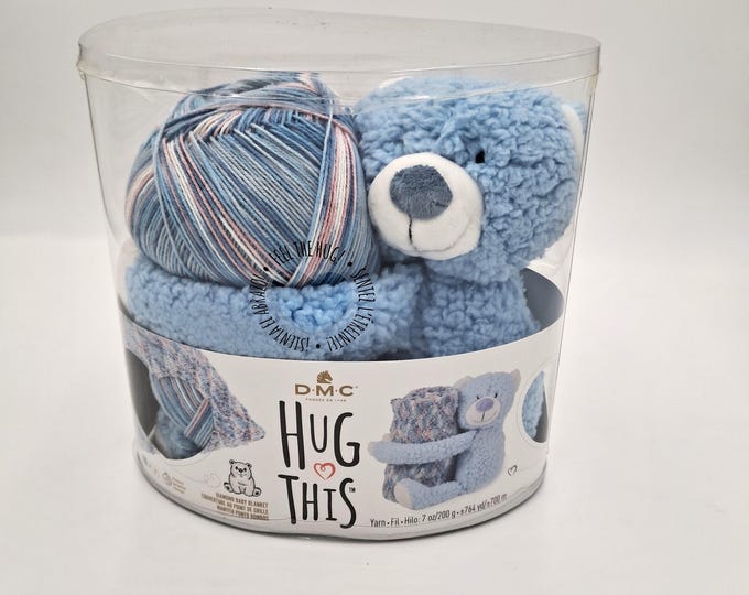 DMC Hug This! Knitting & Crochet Yarn Kit With Teddy Toy - Etsy