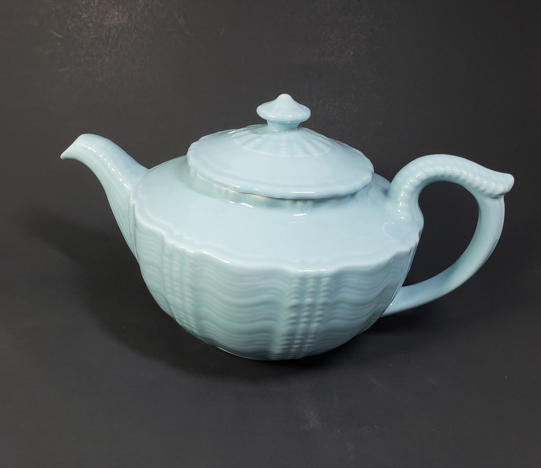 1940s Hall Birch Light Blue Teapot, Darby Pattern - Etsy