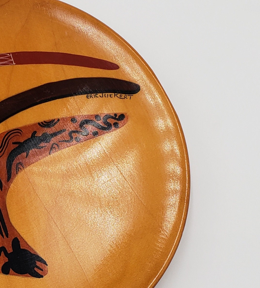 Eric Juckert Australian Aboriginal Weapons 7.5" Kauri Wood Plate - Etsy
