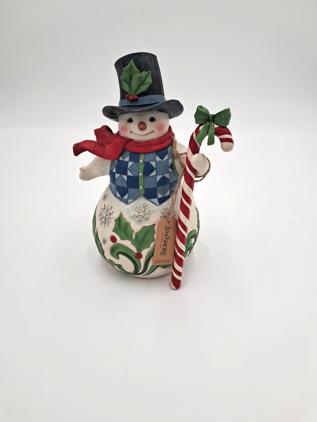 Jim Shore Heartwood Creek How Sweet It is Snowman With Candy Cane ...