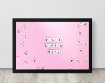 Fight Like a Girl Poster - Etsy