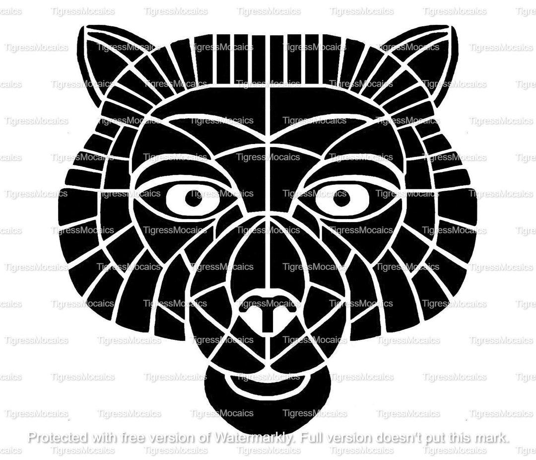 Tiger Mosaic - Svg Jpg Jpeg Png Printable Instant Download Cricut - Etsy