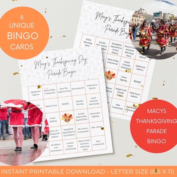 Thanksgiving Bingo - Etsy