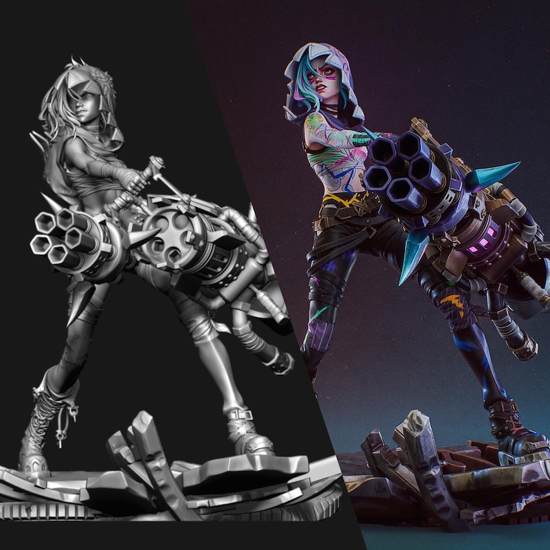 Jinx Statue Resin - Etsy