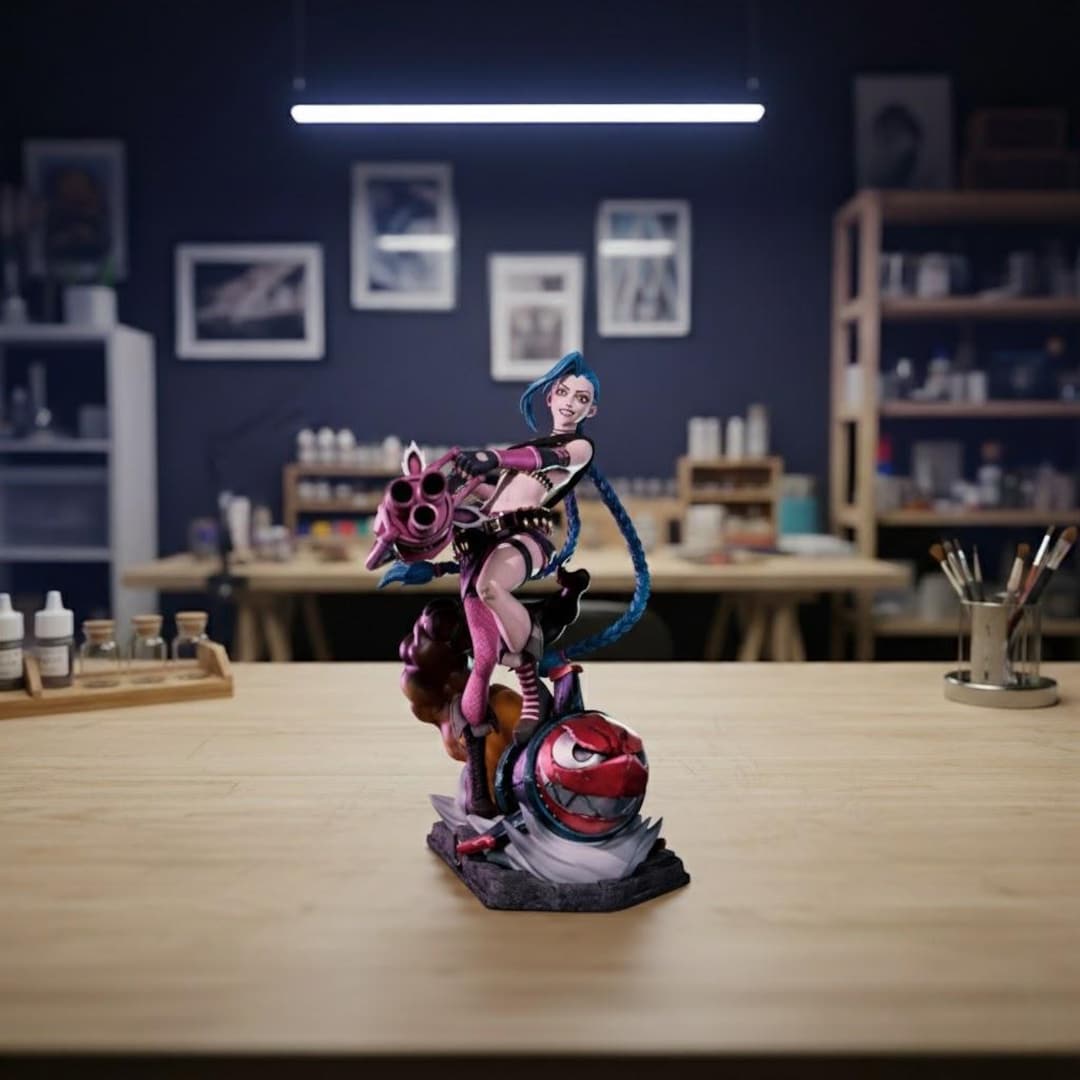 Arcane Jinx Figurine – Handcrafted 3D Printed Statue | Collector’s ...