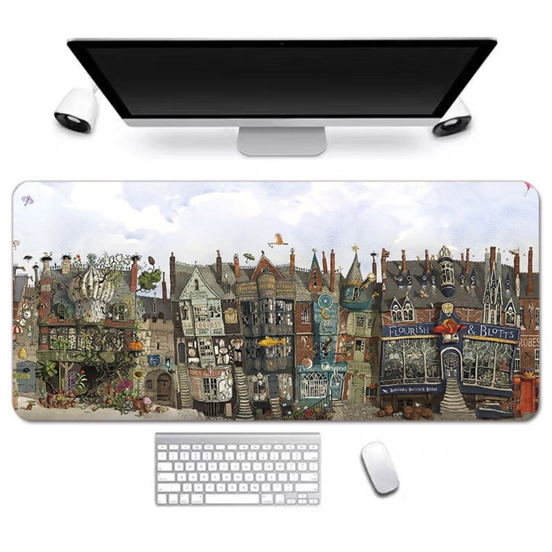 Magic School Anime Desk Mat, Long Desk Mats, Aesthetic Gaming Mousepad ...