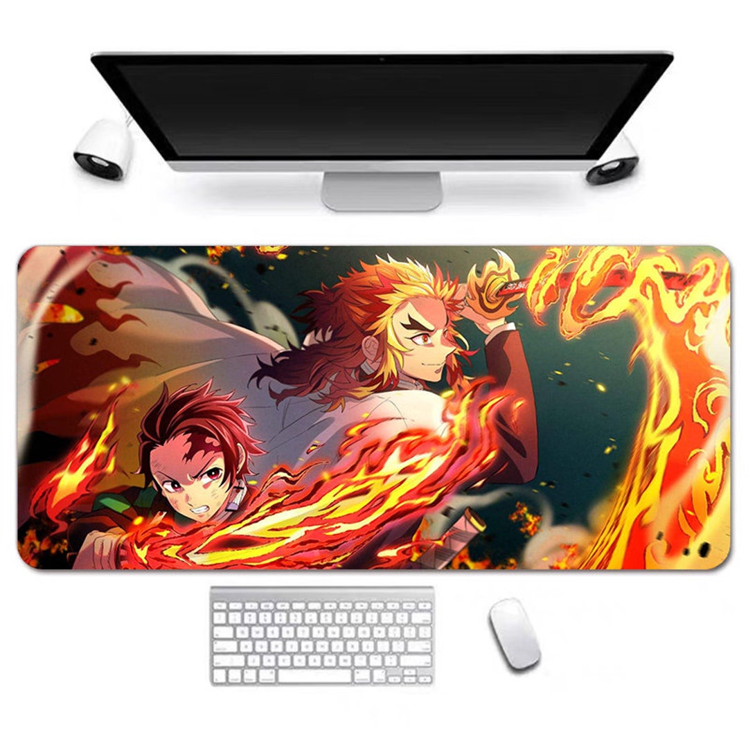 Anime Desk Mat, Long Desk Mats, Aesthetic Gaming Mousepad, Christmas ...