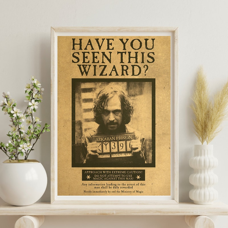 Sirius Black Wanted Poster - Etsy