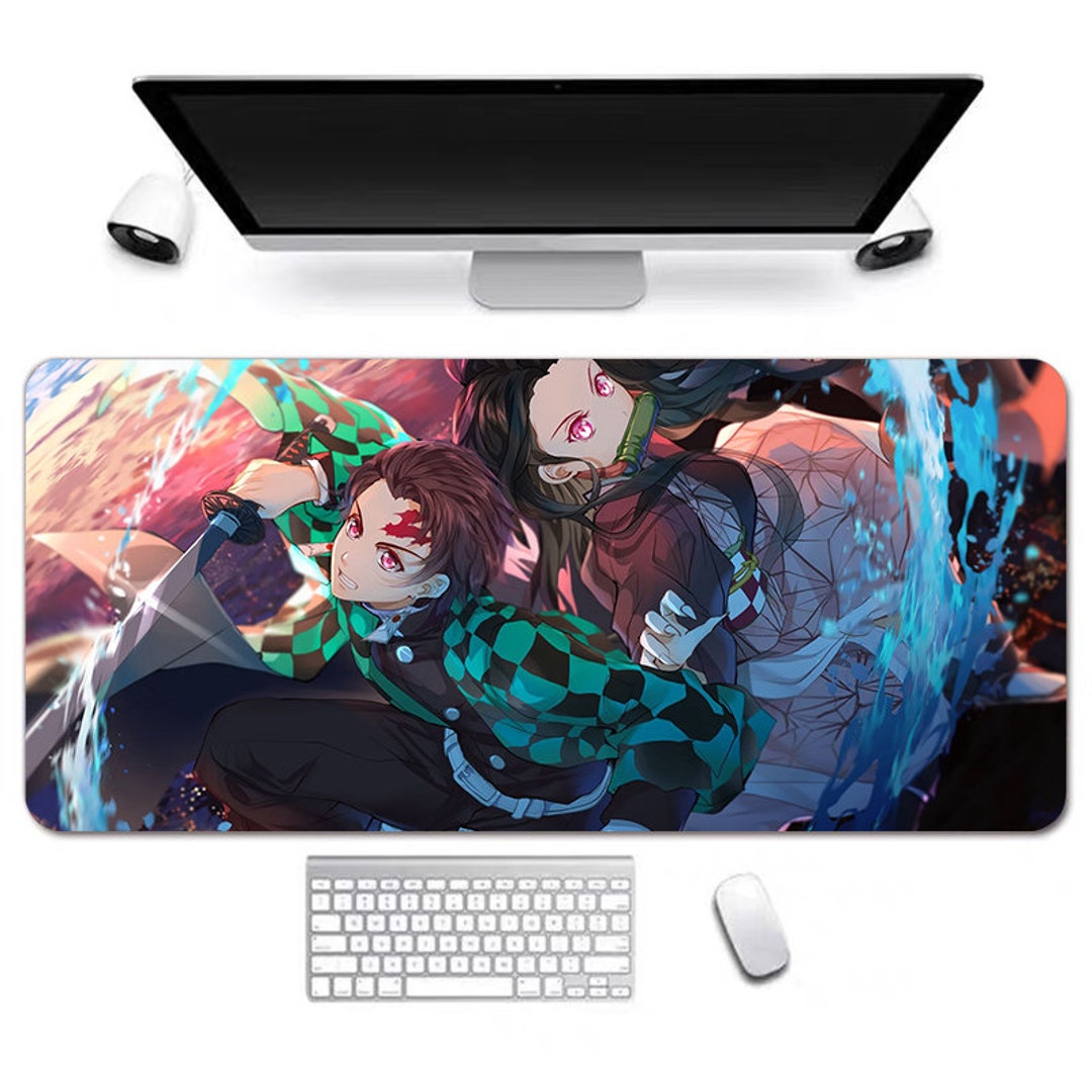Anime Desk Mat, Long Desk Mats, Aesthetic Gaming Mousepad, Christmas ...