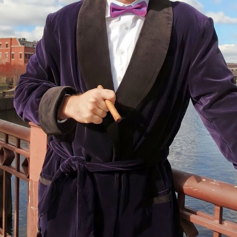 Mens Velvet Deep Purple Smoking,jacket Quilted Wedding Night Party Wear ...