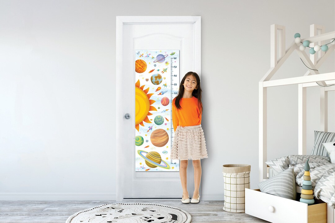 Light Space Height Chart, Kids Room Growth Chart Wall Sticker, Height ...