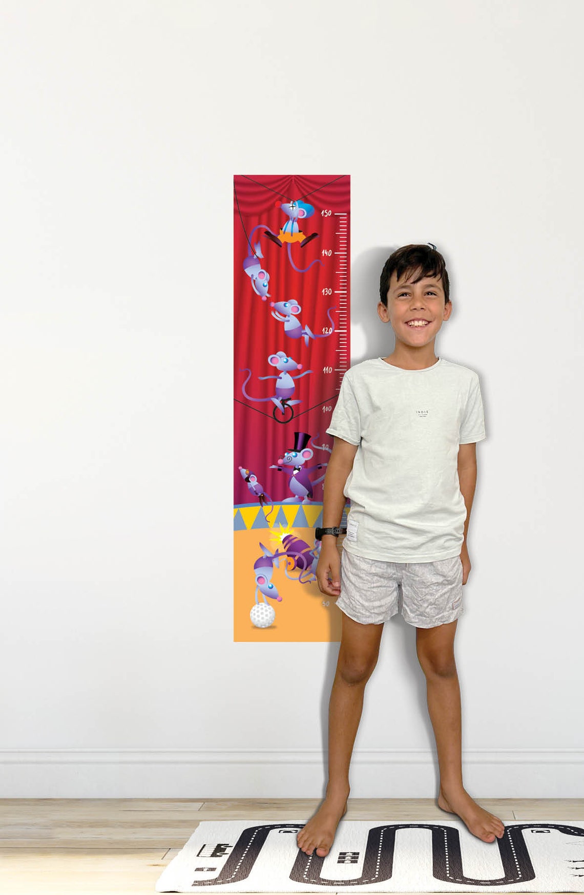 Circus Height Chart, Height Chart Sticker, Height Chart Poster, Wall ...