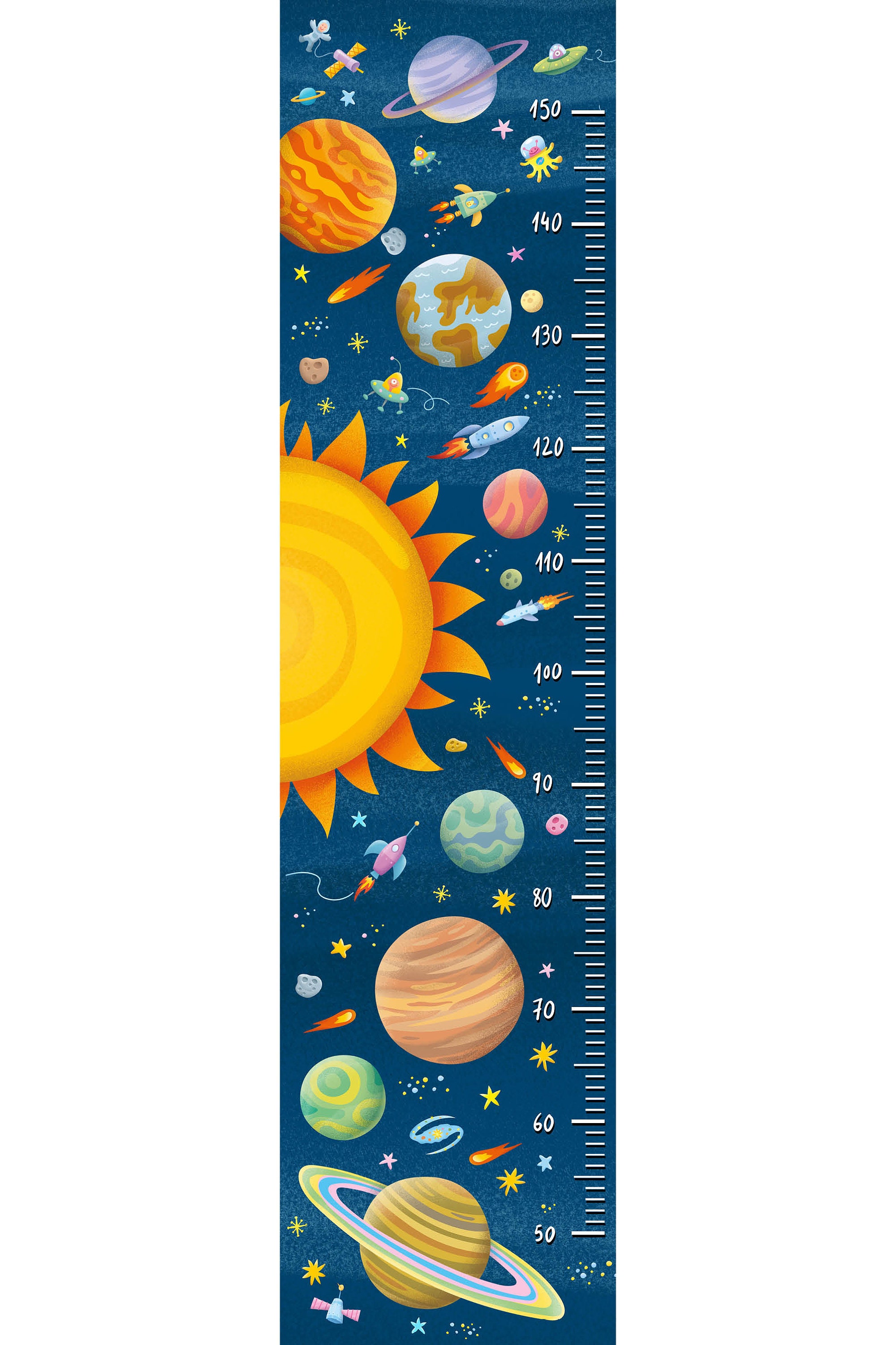 Dark Space Height Chart, Height Chart Sticker, Height Chart Poster ...