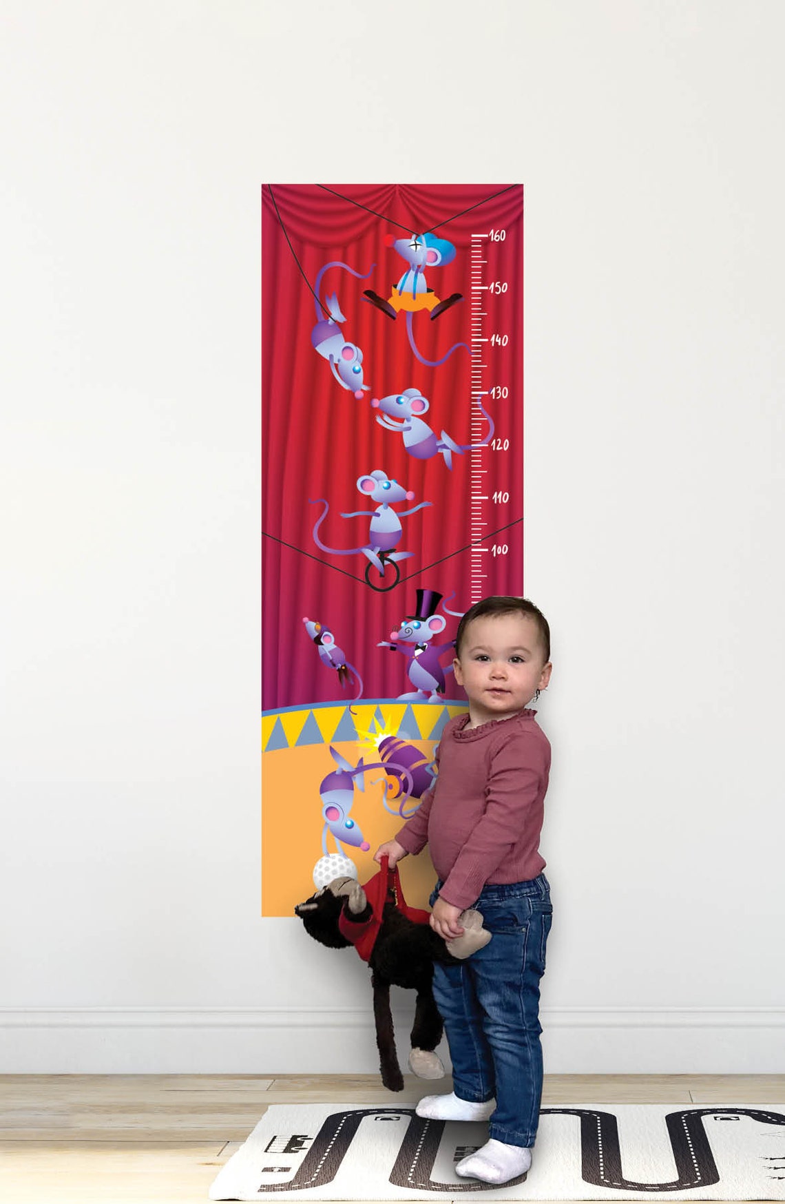 Circus Height Chart, Height Chart Sticker, Height Chart Poster, Wall ...