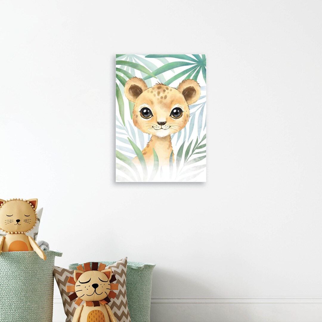 Framed Cute Lion Cub, Cute Lion Cub, Frame Poster, Frame Lion Cub ...