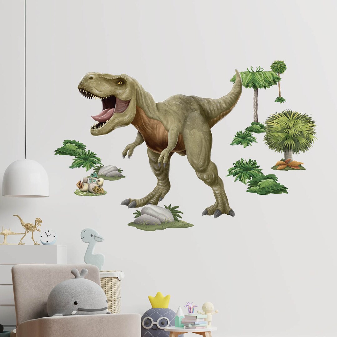 Giant T-rex Dinosaur Sheet 2, Large Fabric Wall Stickers, Dinosaur, T ...