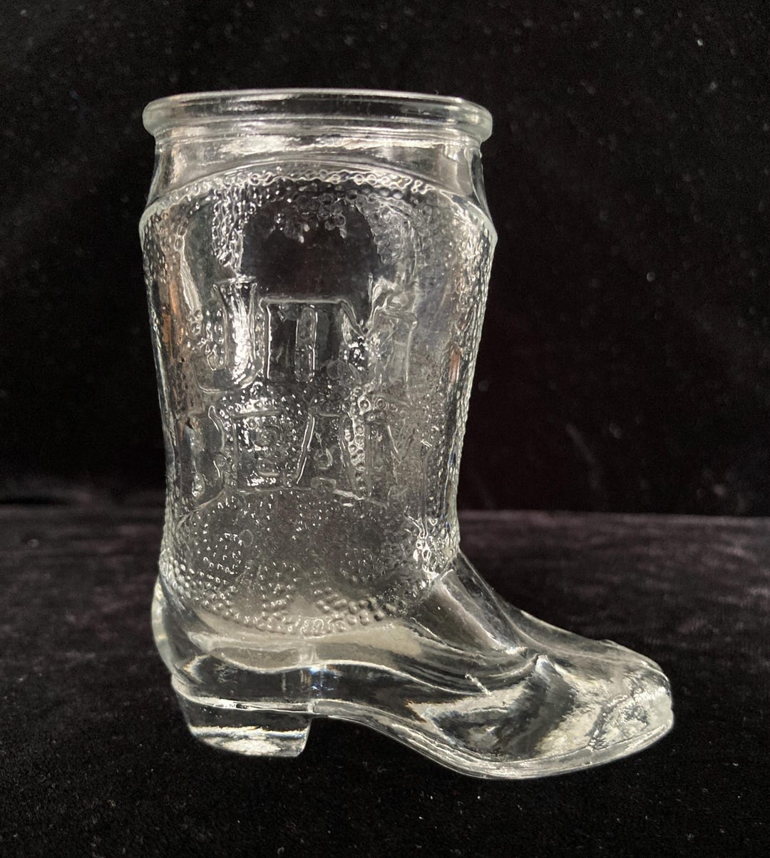 Vintage Jim Beam Cowboy Boot Shot Glass - Etsy
