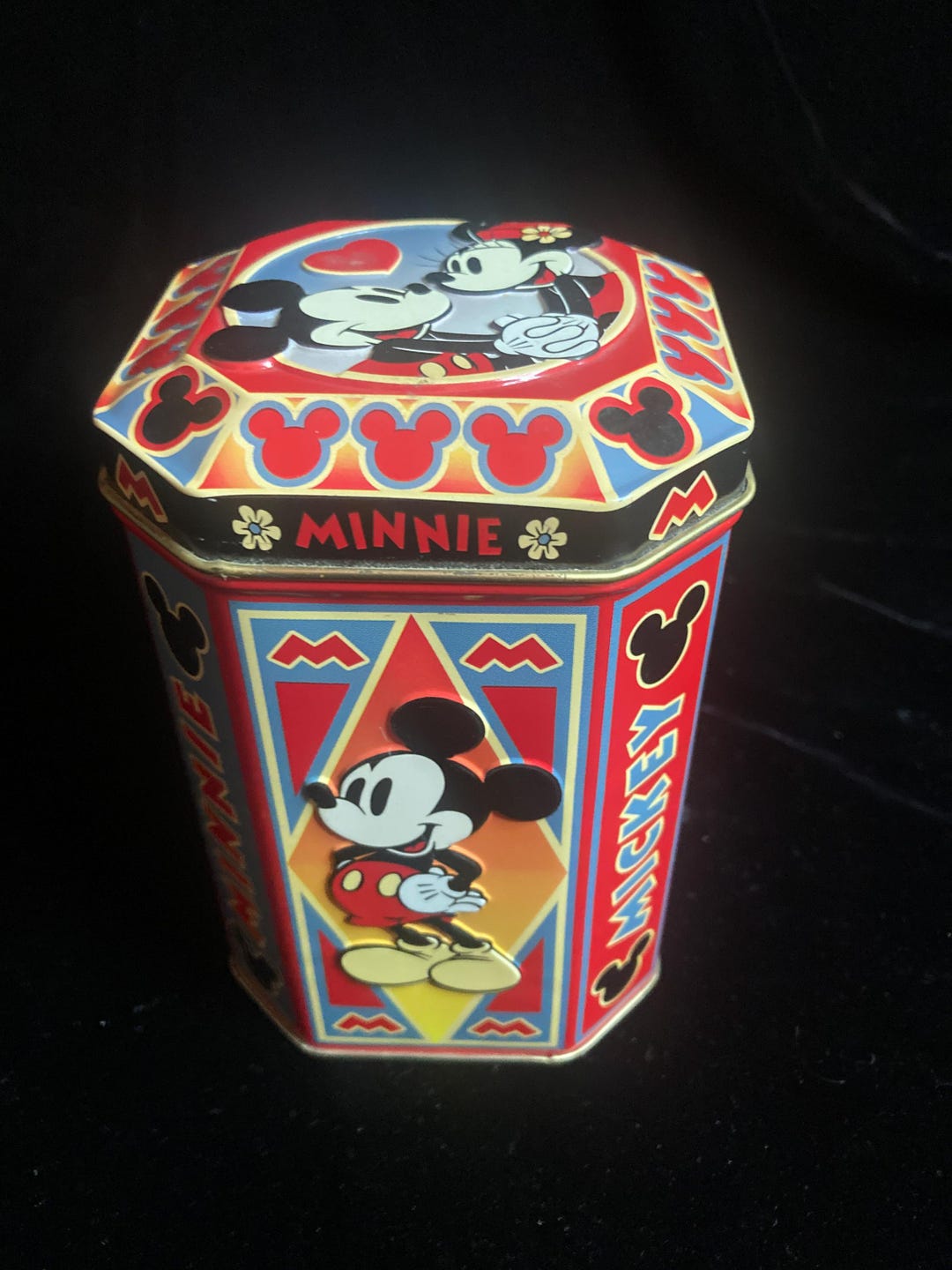 Vintage 1990s Disney Mickey & Minnie Mouse Confectionary Tin - Etsy